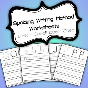 Handwriting Practice Worksheets - Spalding Writing Method - Etsy