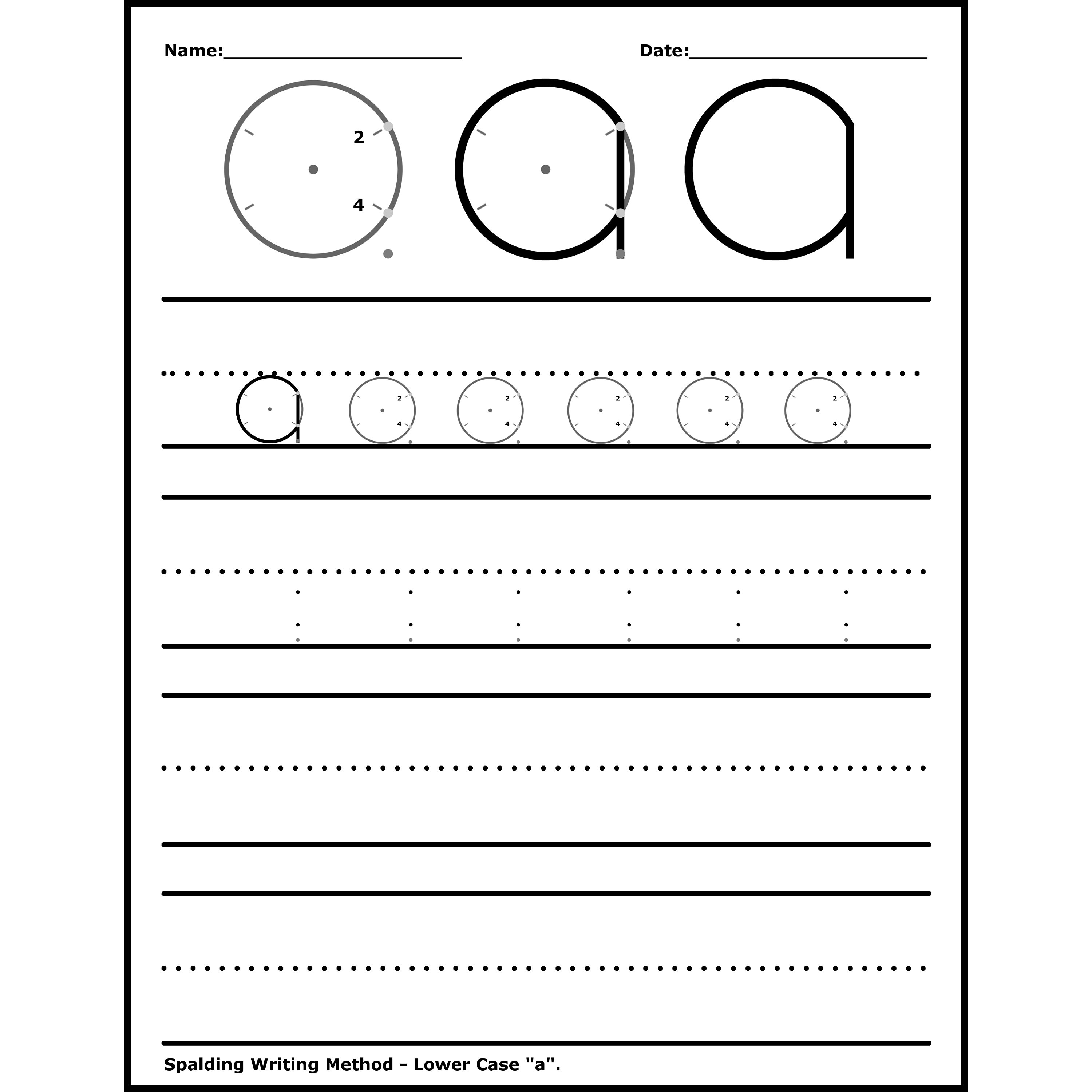 Handwriting Practice Worksheets - Spalding Writing Method - Etsy