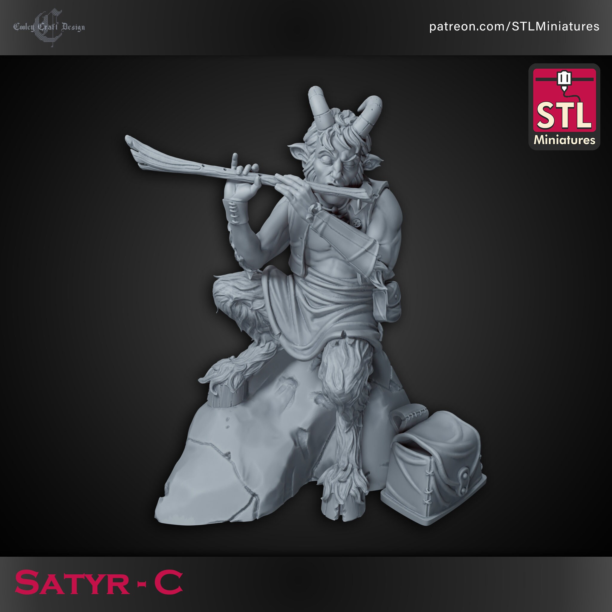 SATYRS 3D Printed Minis D&D Props Gaming Tabletop STL Miniatures Wargaming RPG 32mm 28mm Fantasy ...