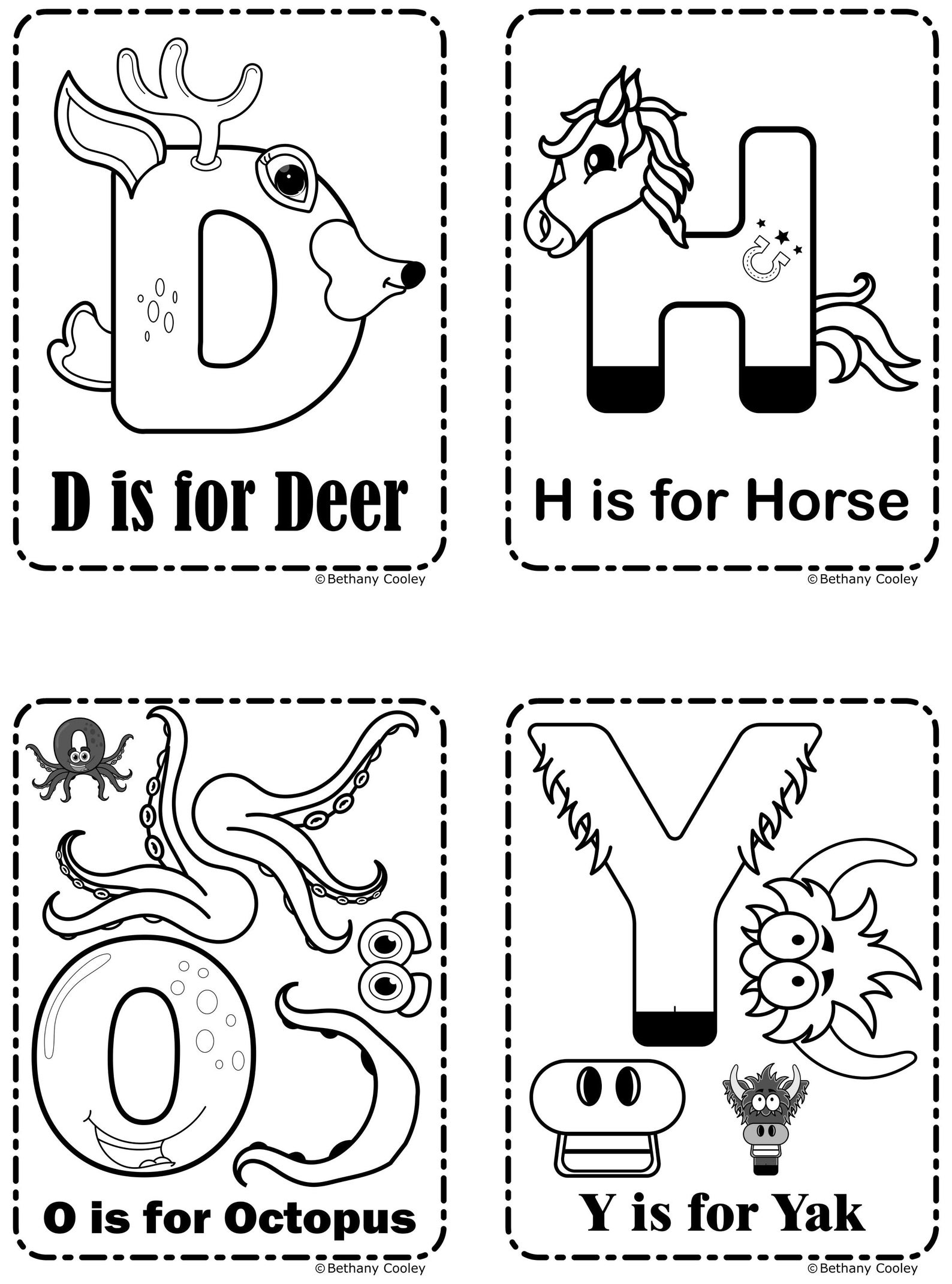 A-Z Zoo-alphabet (zoo Phonics Inspired) Letter Crafts - Etsy