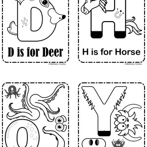 A-Z Zoo-alphabet (zoo Phonics Inspired) Letter Crafts - Etsy