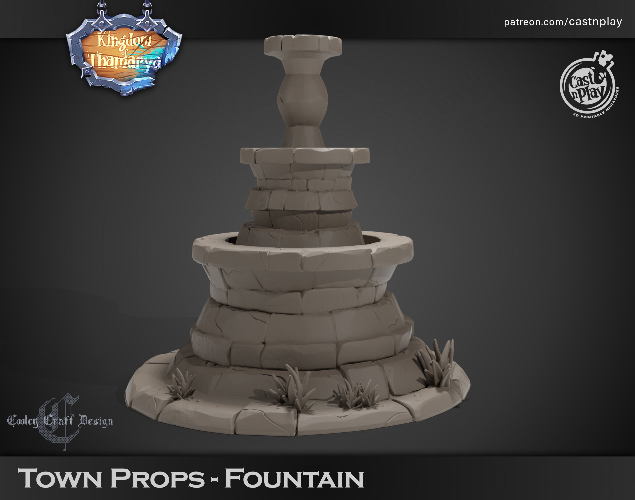 City Kingdom Town Props 3D Printed Minis D&D Props - Etsy