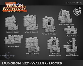 Dungeon Wall Pack by Cast N Play - Etsy