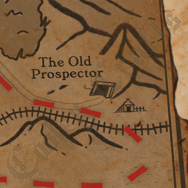 Kids Wild West Treasure Map - Digital - Etsy