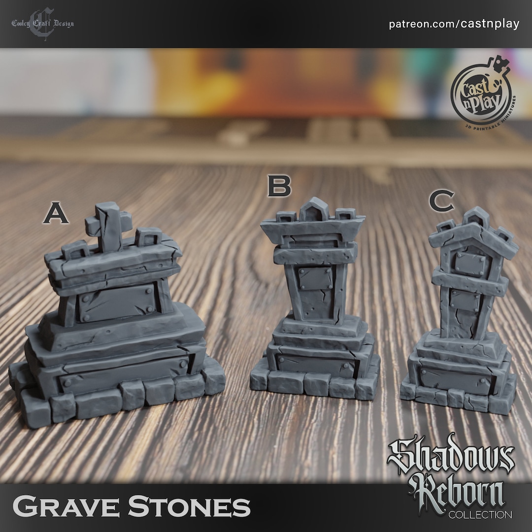 Shadows Reborn Props-1 | 3D Printed Minis | D&D | Props | Gaming ...