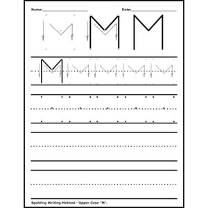 Handwriting Practice Worksheets - Spalding Writing Method - Etsy