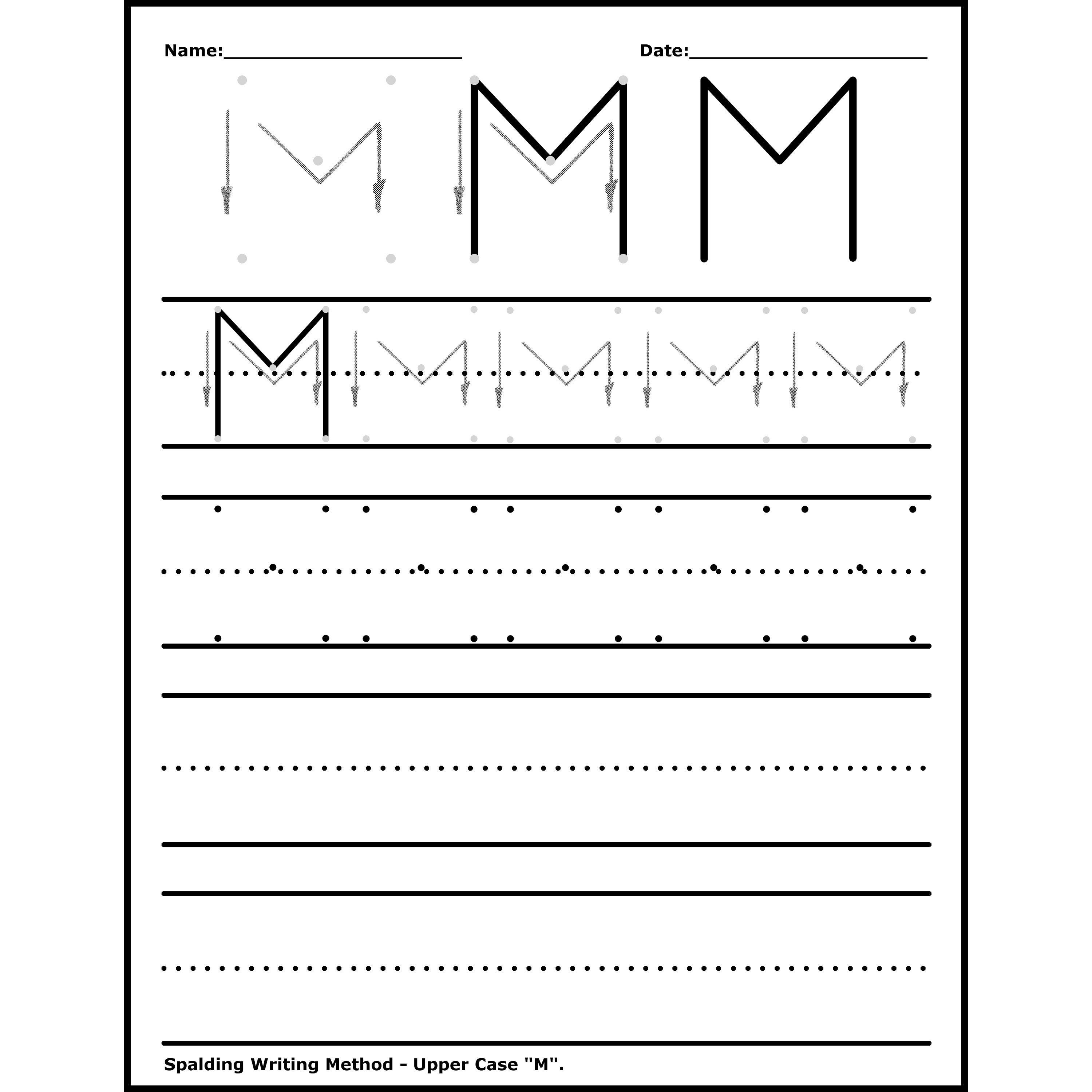 Handwriting Practice Worksheets - Spalding Writing Method - Etsy