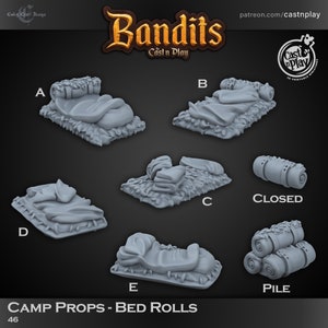 Camp Props - Bandits | 3D Printed Minis | D&D | Props | Gaming ...