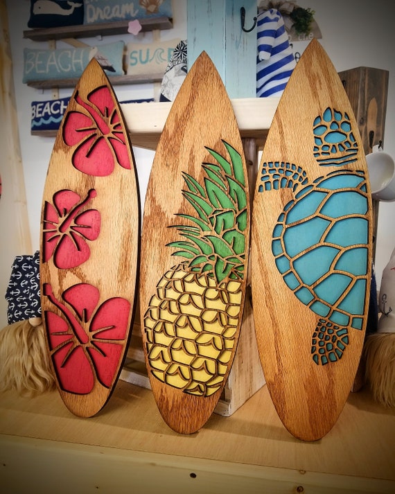 Surfboard Flower Designs