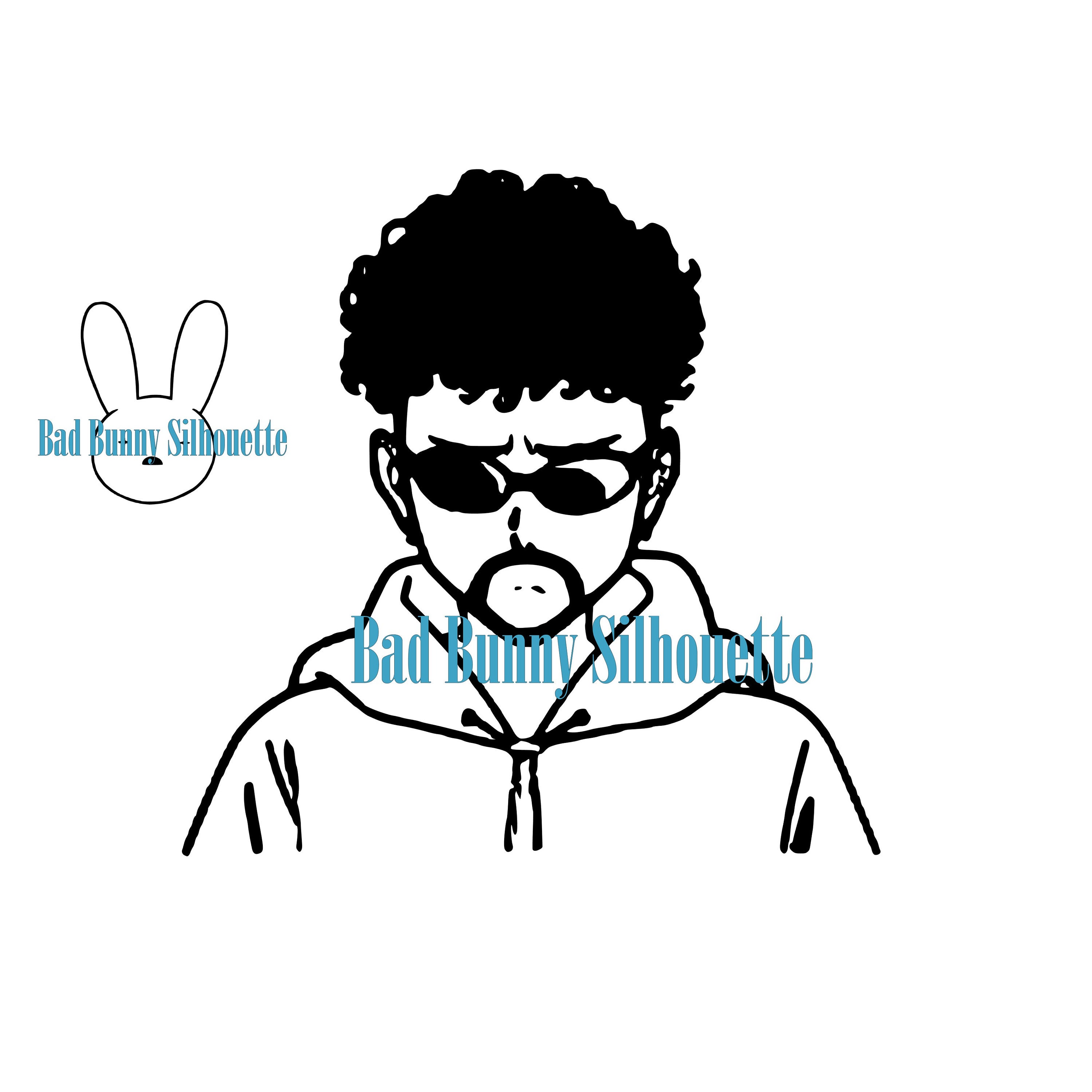Bad Bunny Svg/bad Bunny Decal/bad Bunny Silhouette/bad Bunny | Etsy