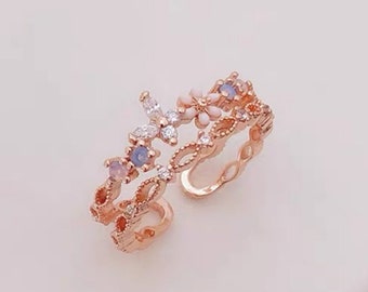 Flower Promise Ring | Etsy