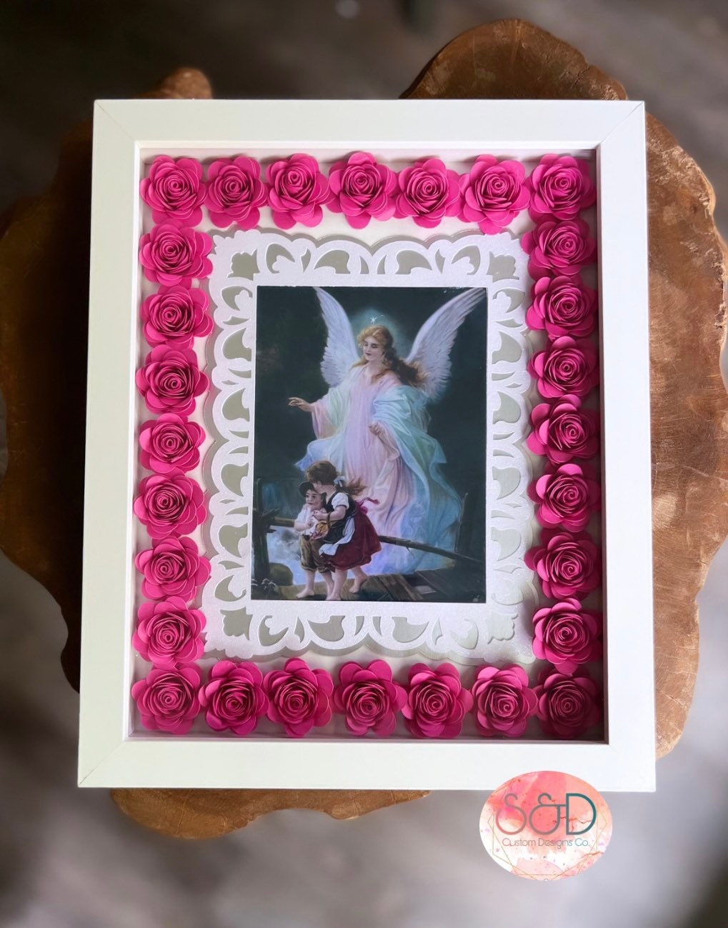 Guardian Angel/angel De La Guarda Shadow Box, Nursery Shadow Box! - Etsy