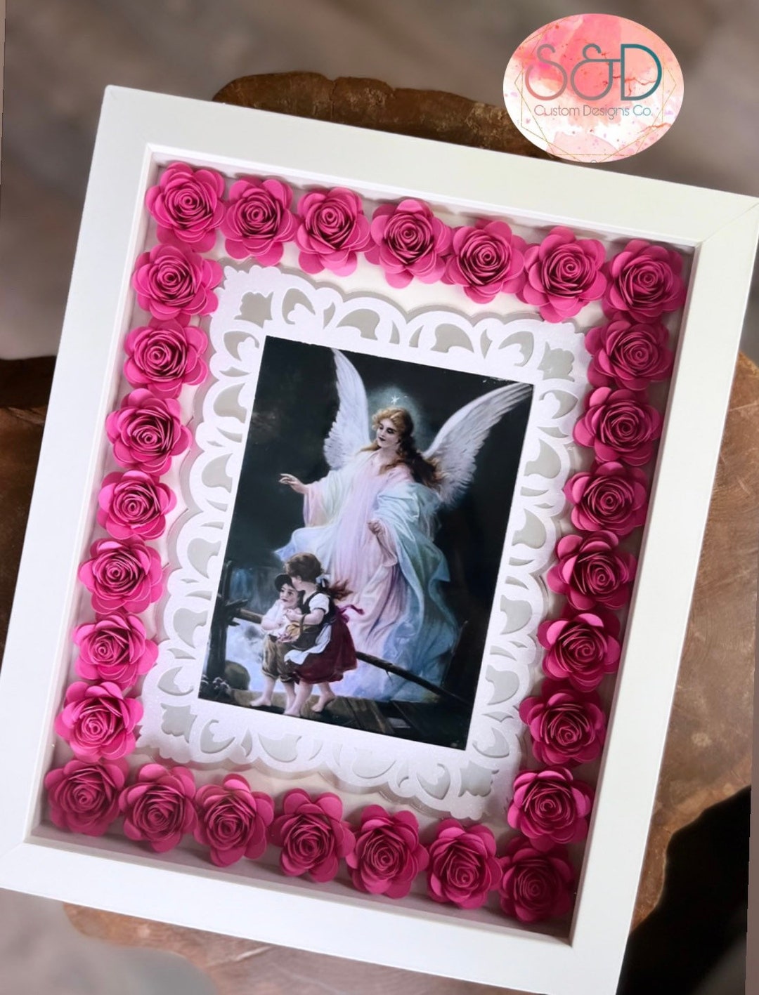 Guardian Angel/angel De La Guarda Shadow Box, Nursery Shadow Box! - Etsy