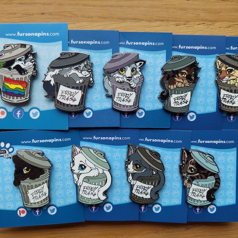 Furry Pins - Etsy