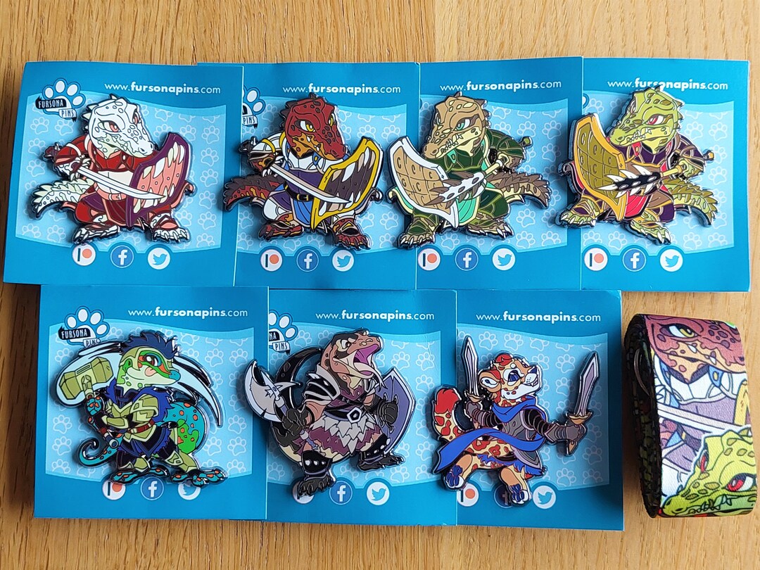 Fursona Pins - June Patreon Package - Etsy