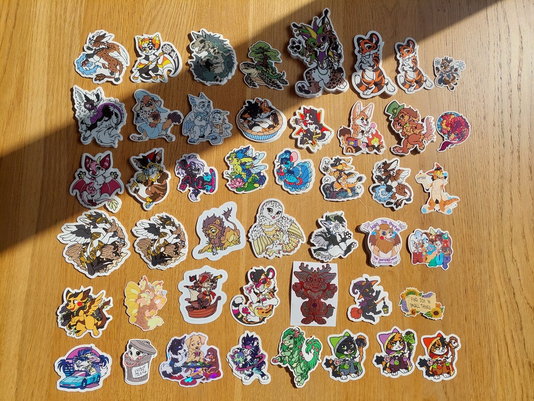 Various Stickers by Fursona Pins - Etsy