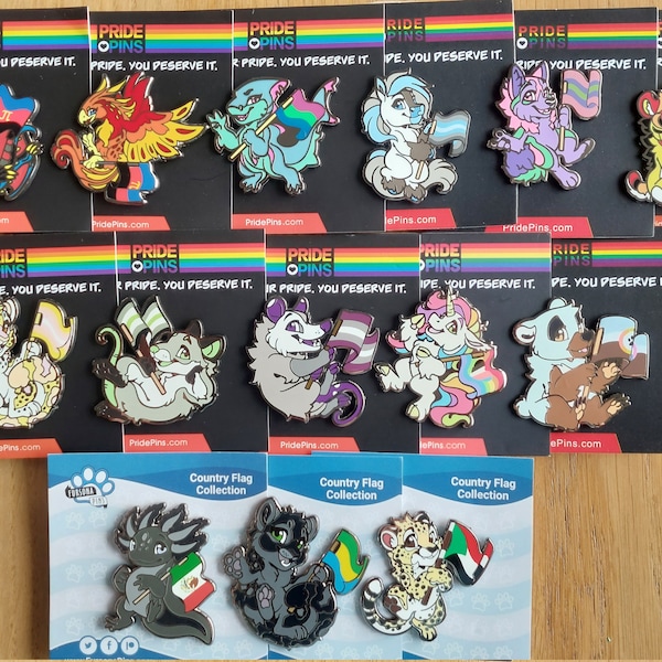 Furry Pins - Etsy