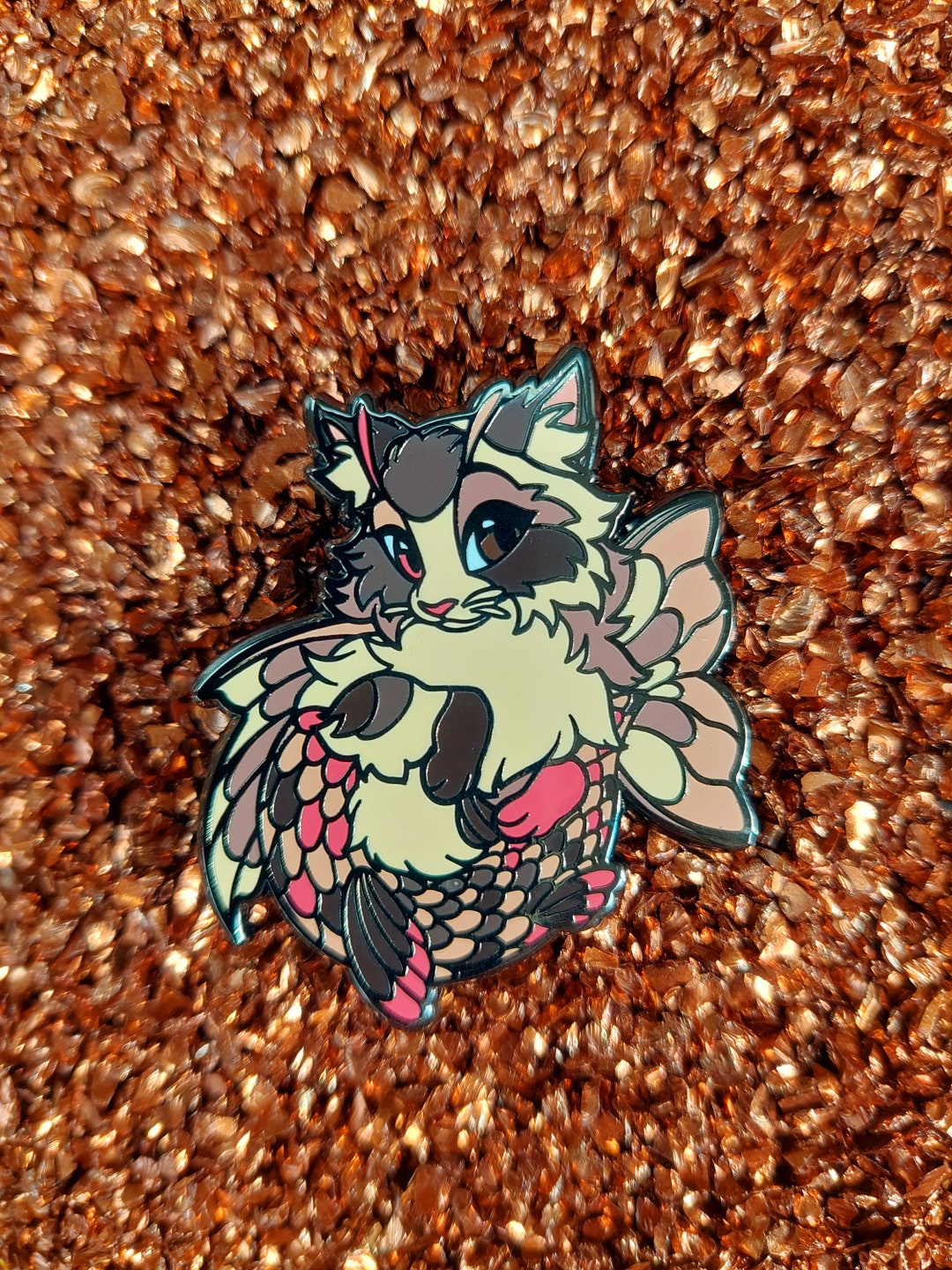 LE Florentine the Koi Catfish Enamel Pin koifish 6 Fursona Pins - Etsy