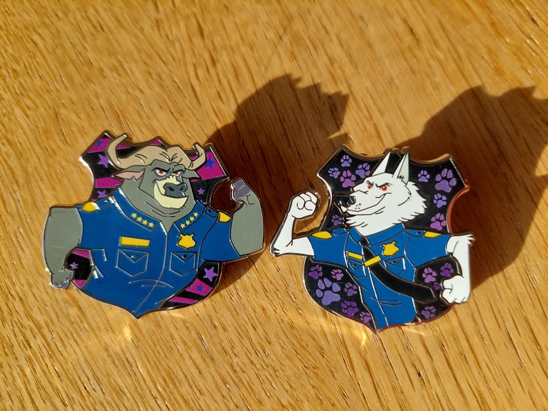 Official Disney Zootopia/zootropolis ZPD Pin Collection two - Etsy