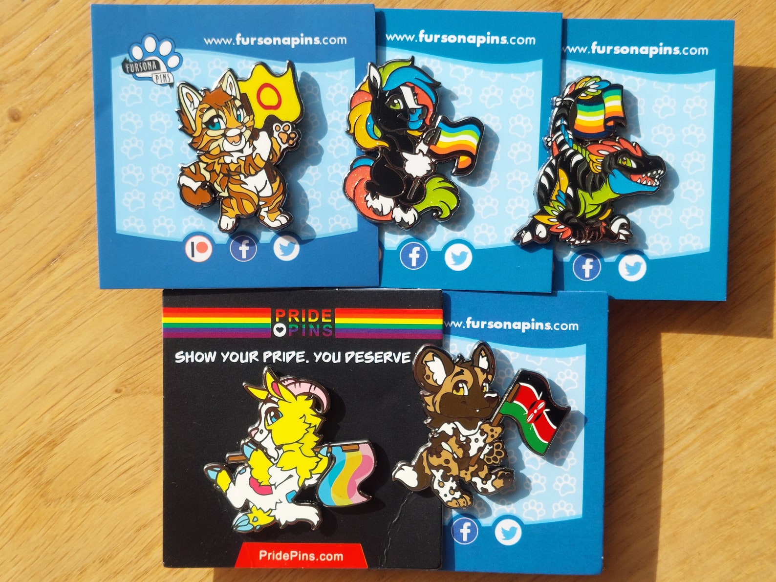 Fursona Pins Various Pride Flags and Country Flags seconds - Etsy