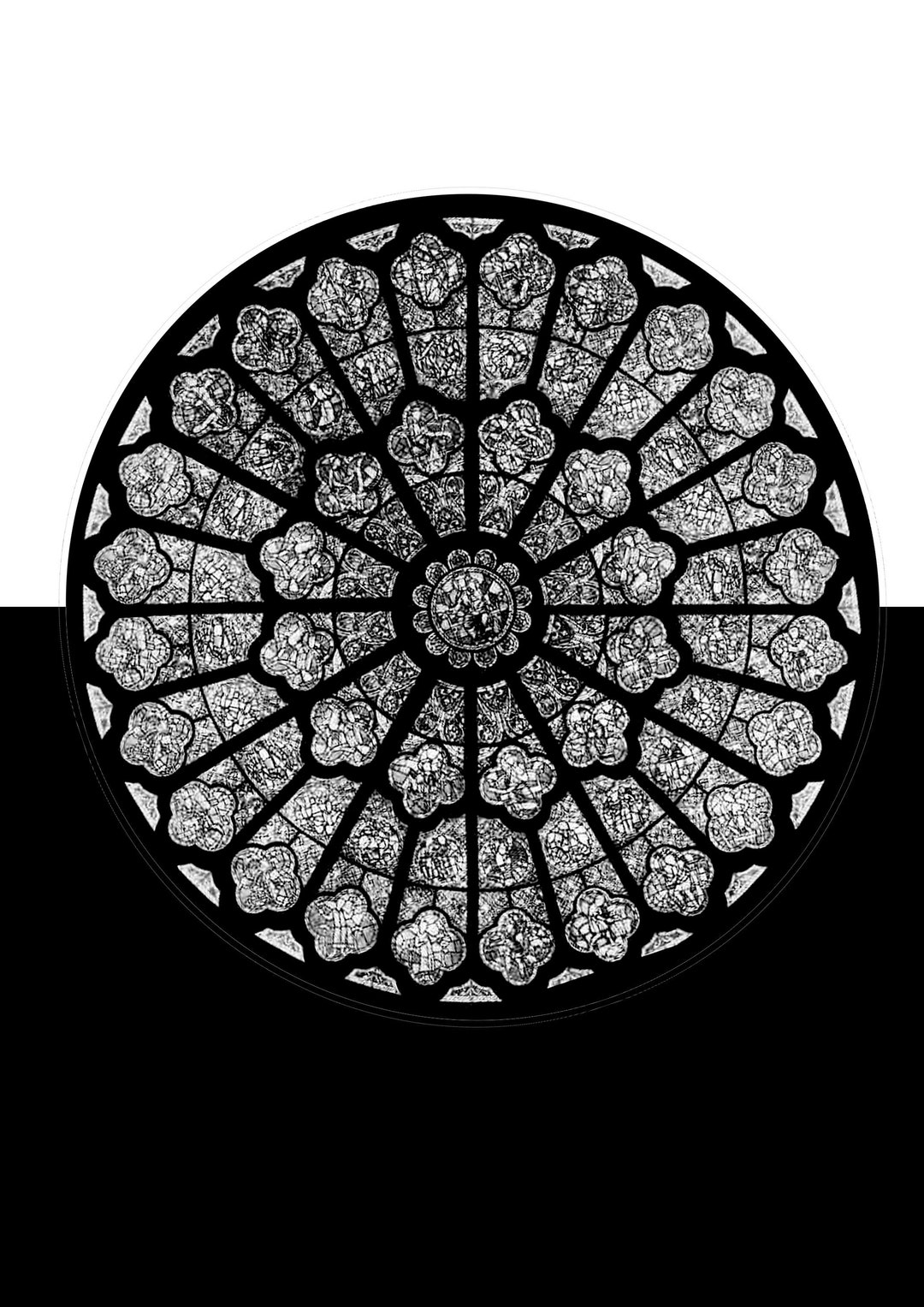 Notre Dame - Rose Window - A5 Digital Art Print (unframed) - Etsy