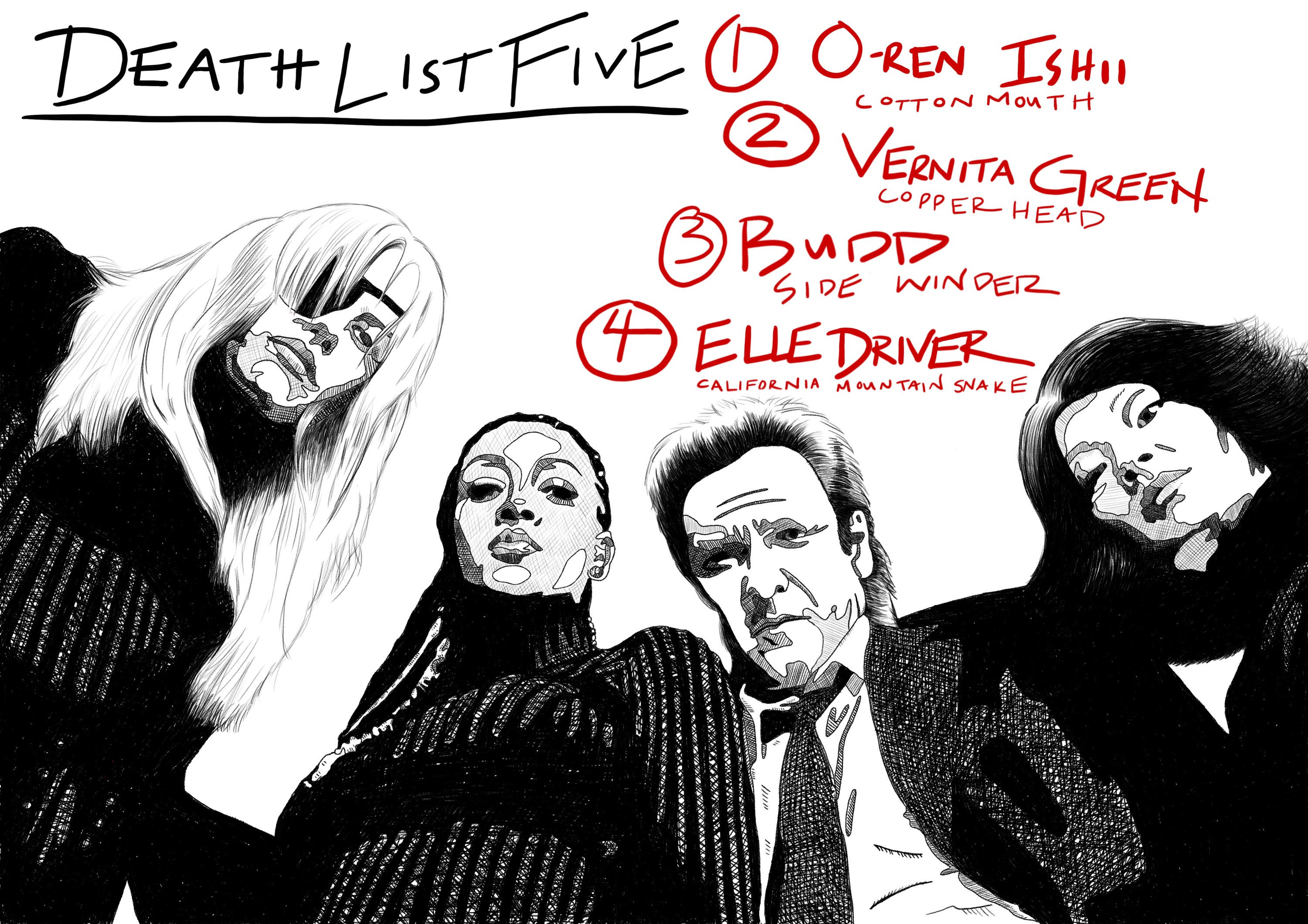 Kill Bill Poster Black And White