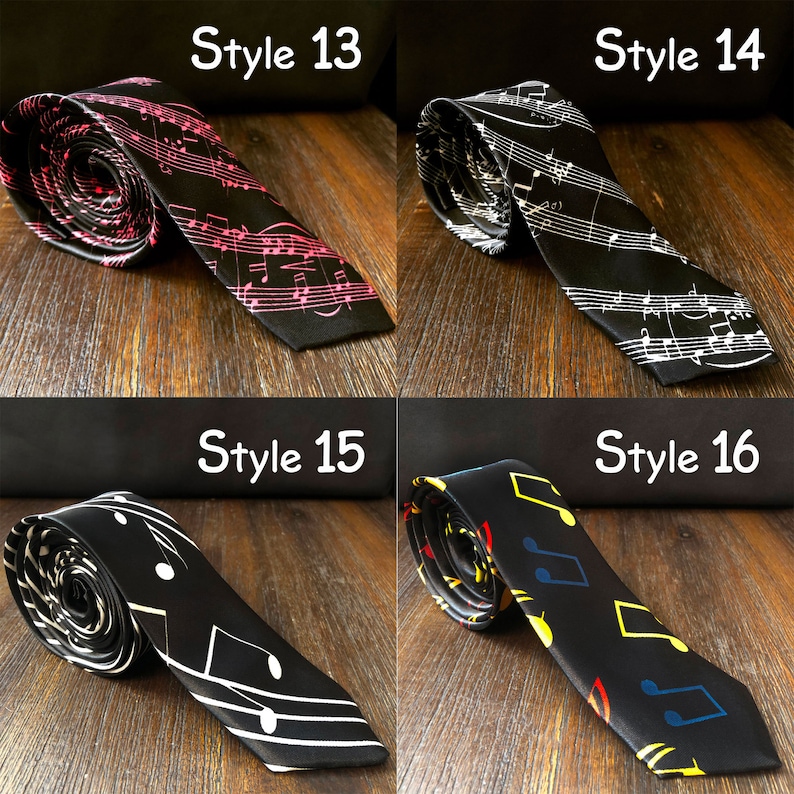 Music Inspired Skinny Ties - Etsy