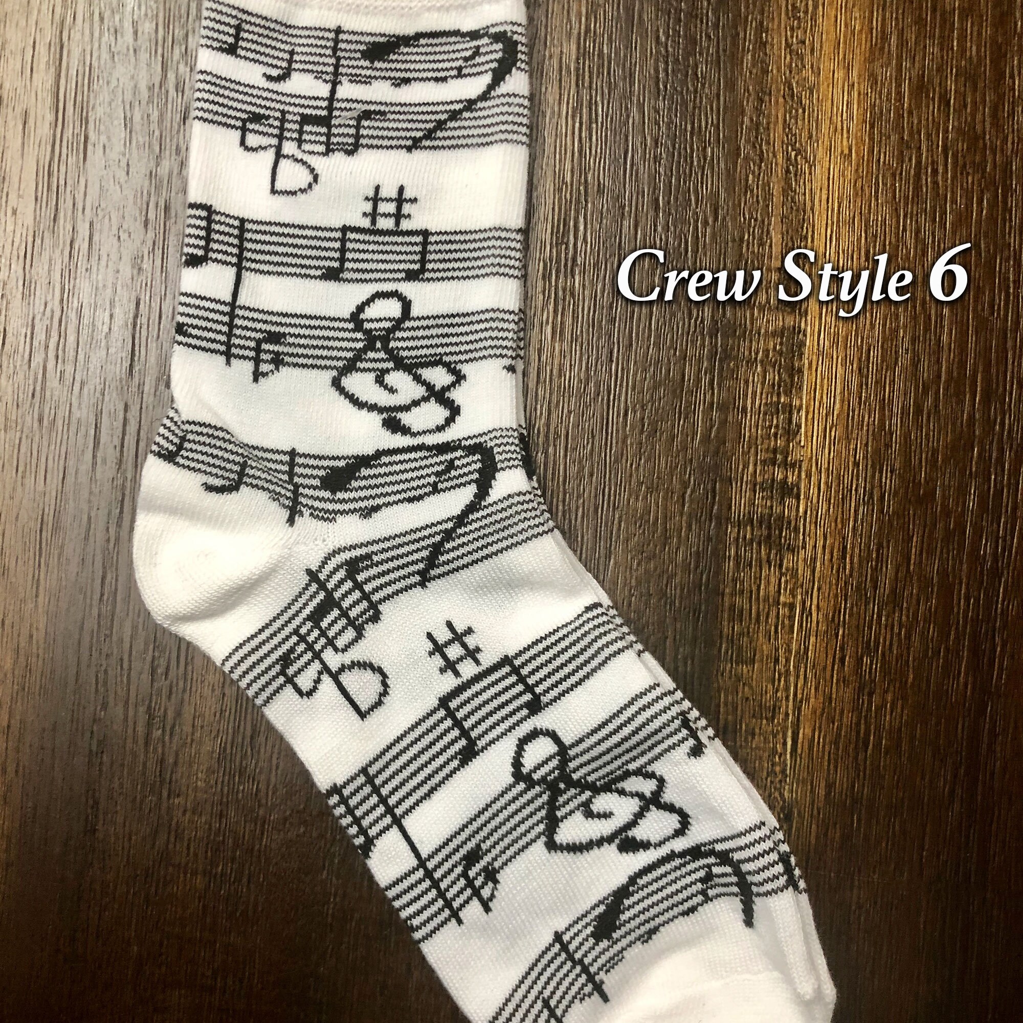 Music Inspired Crew Socks - Etsy