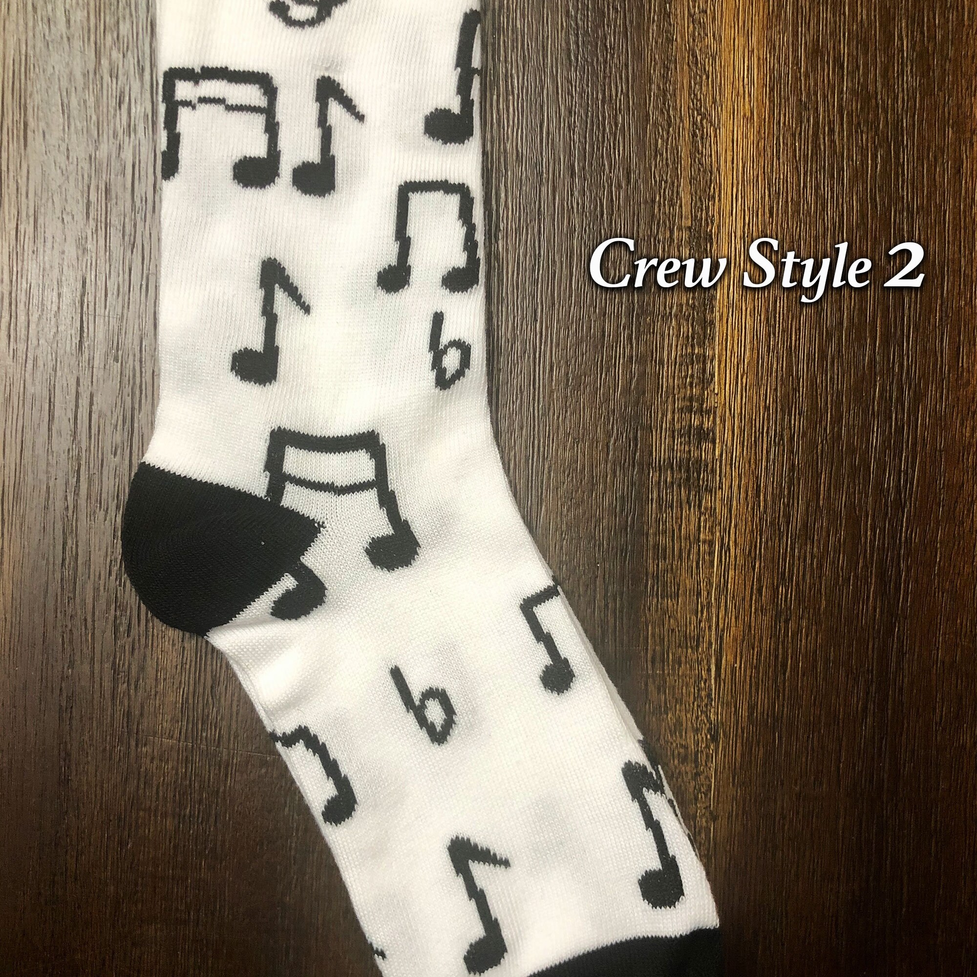 Music Inspired Crew Socks - Etsy