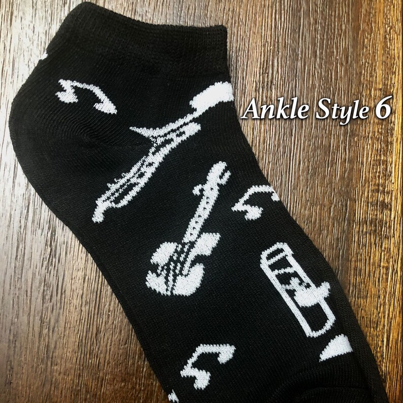 Music Inspired Ankle Socks - Etsy