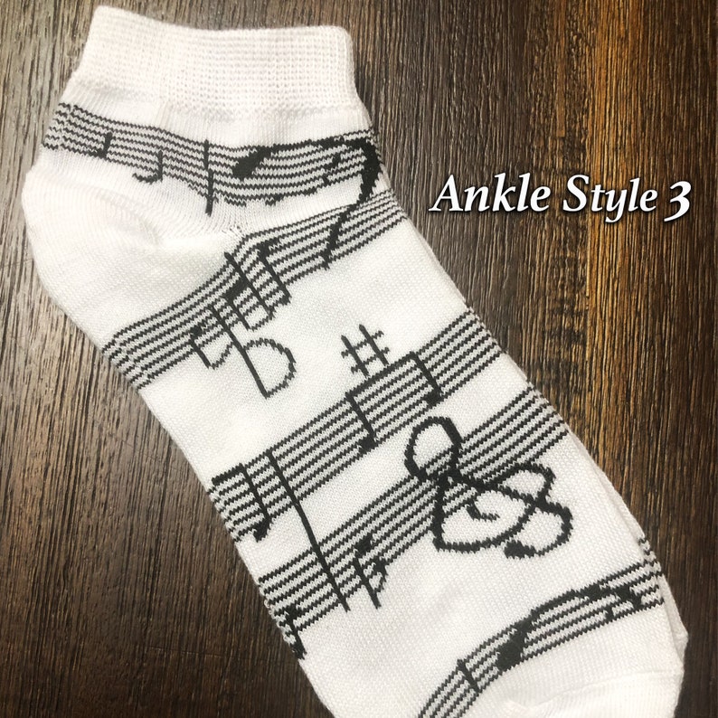 Music Inspired Ankle Socks - Etsy
