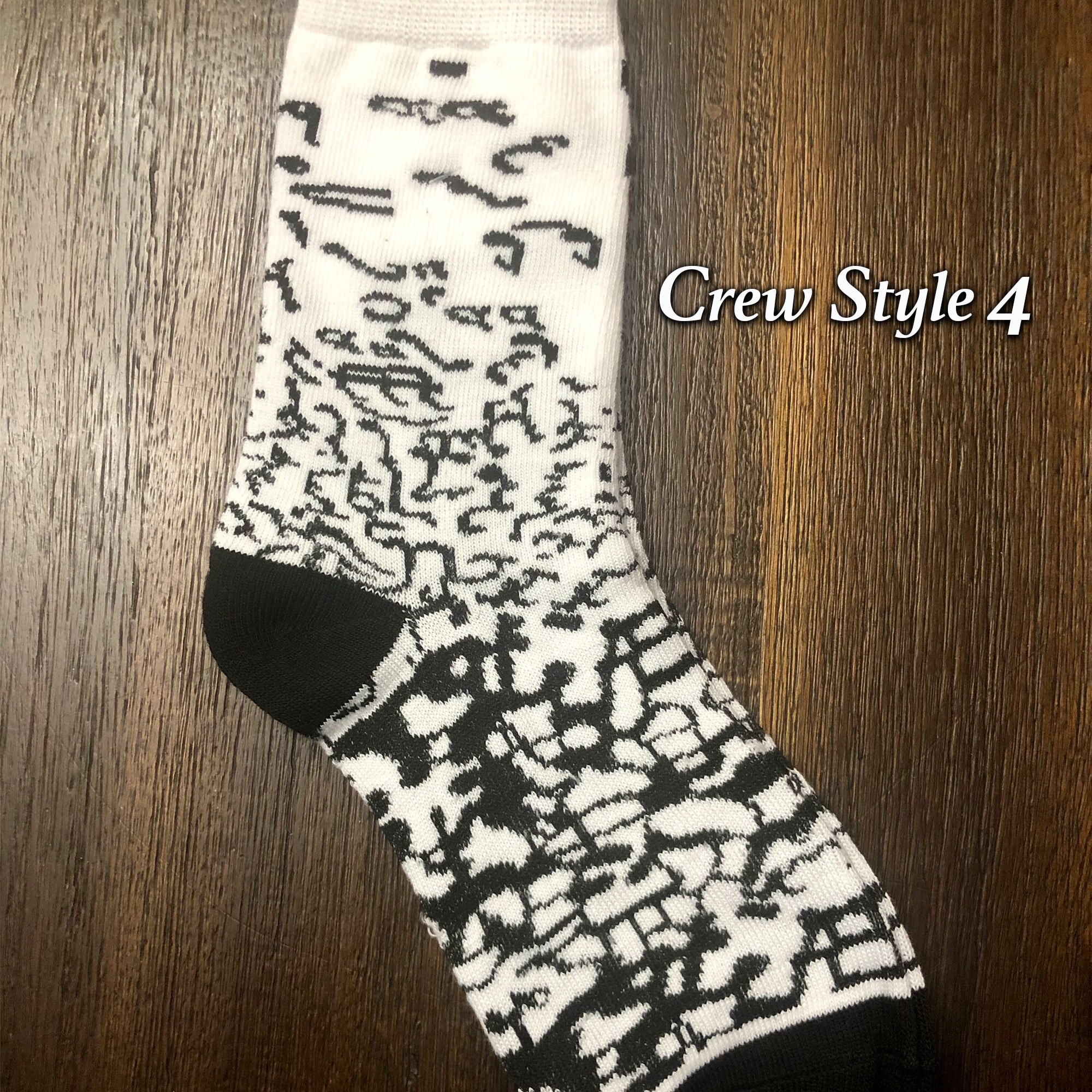 Music Inspired Crew Socks - Etsy