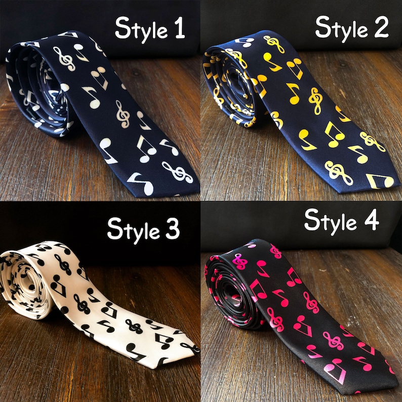 Music Inspired Skinny Ties - Etsy