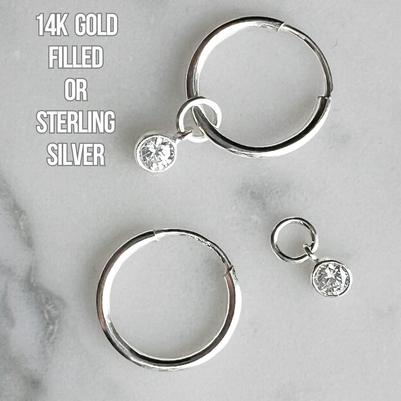 Sterling Silver Charms for Earrings - Etsy