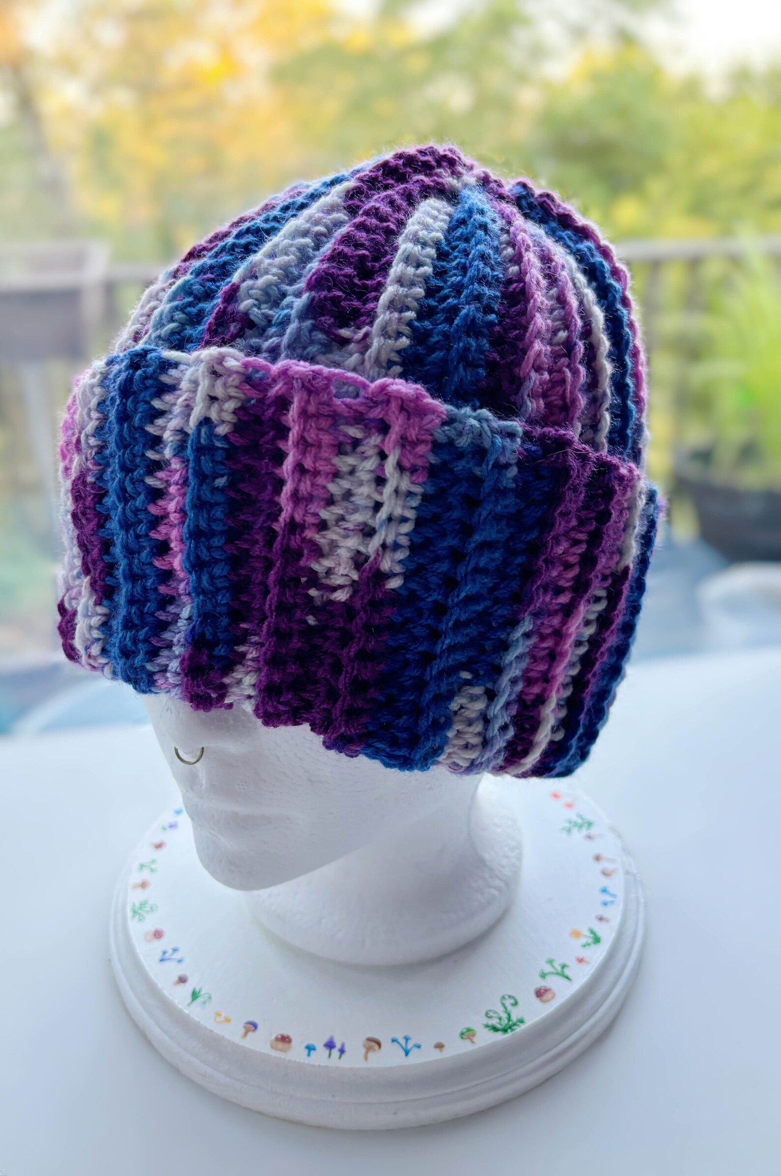 Crochet Multi-colored Beanie - Etsy