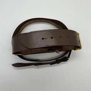 Sam Brown Belt With Strap Brown Colour British Army Genuine Leather Sam ...