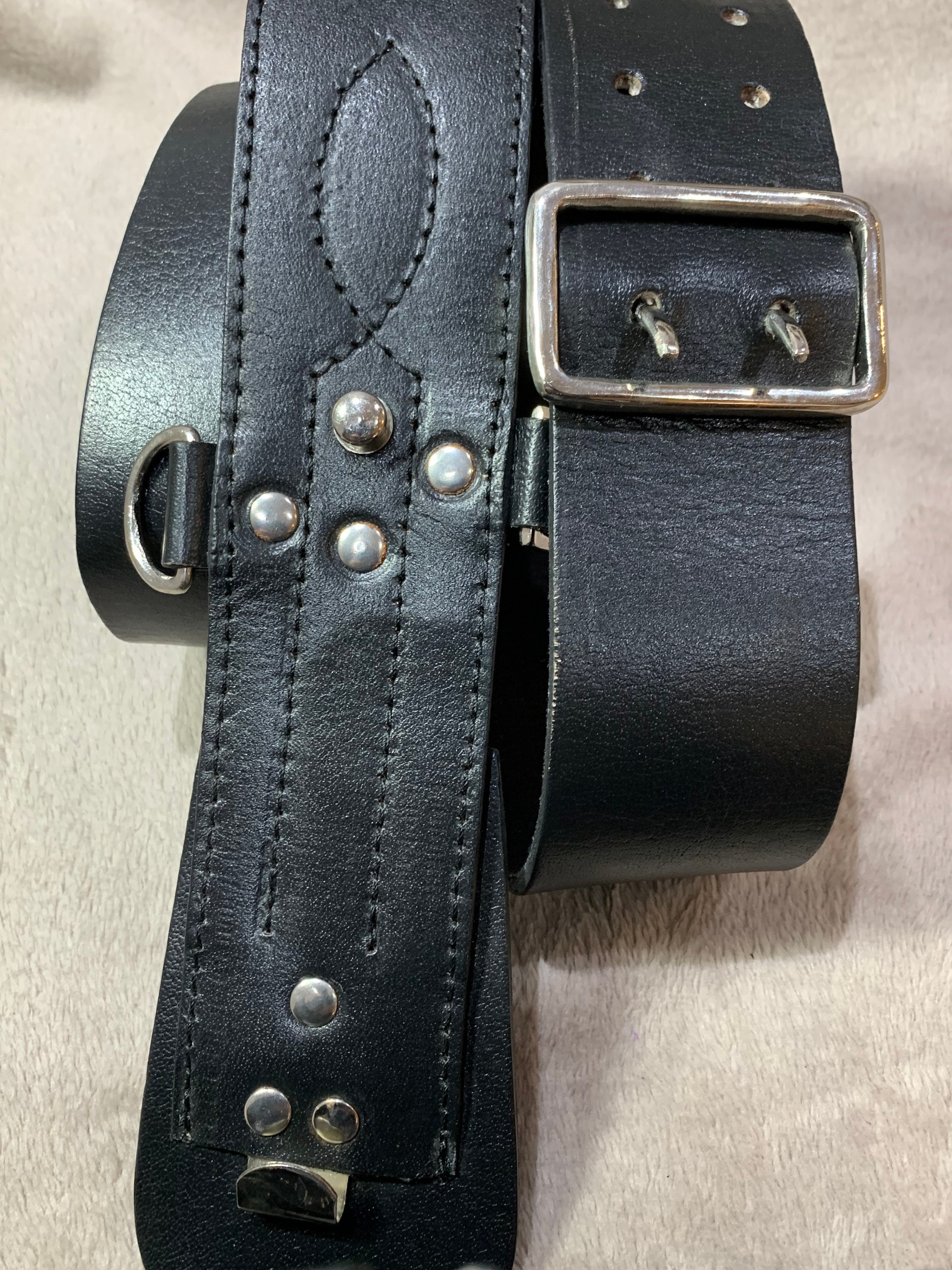 Sam Brown Belt With Strap Black Colour British Army Genuine Leather Sam ...