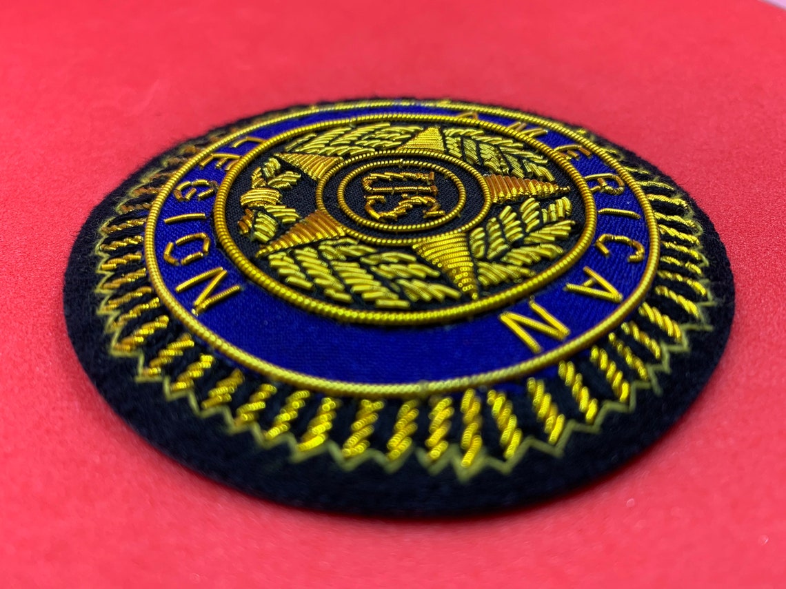American Legion Hand Embroidered Blazer Patch Hand Embroidered Bullion ...