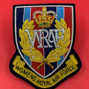 Women’s Royal Air Force Blazer Badge WRAF Hand Embroidered Bullion and ...
