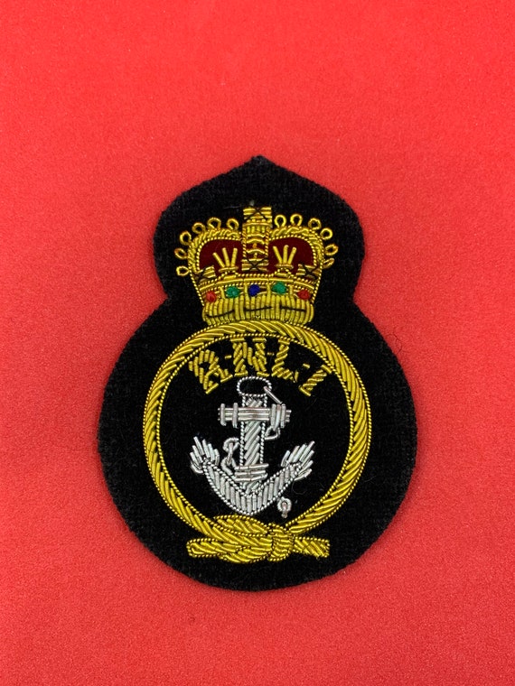 RNLI Coxswain Cap Badge RNLI Hand Embroidered Bullion and Wire - Etsy