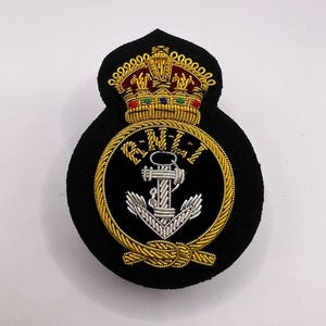 RNLI Coxswain Cap Badge RNLI Hand Embroidered Bullion and Wire Cap ...