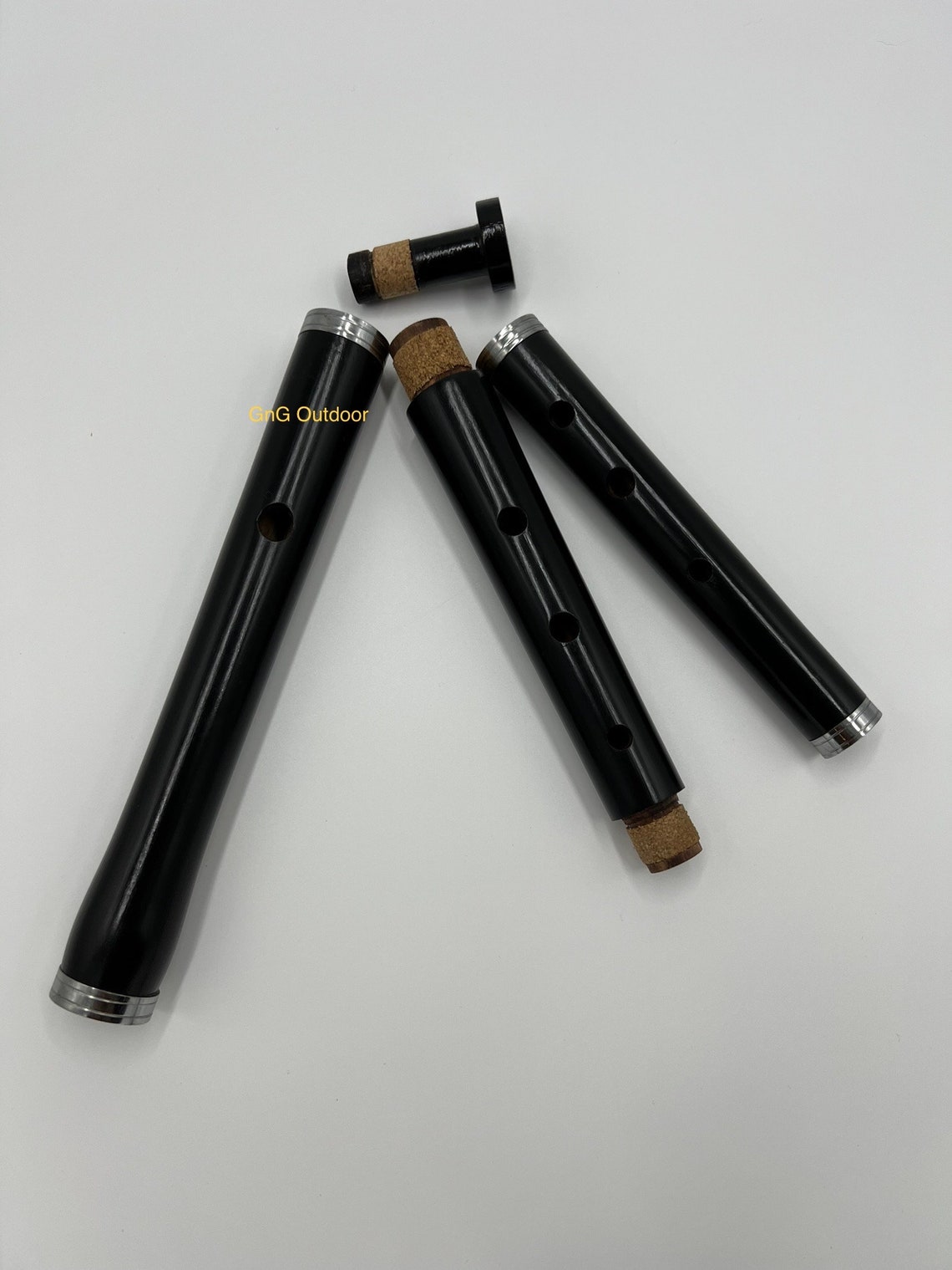 Rosewood Black Irish 3 Parts 23” Flute Student Level in the Key of D 2 ...