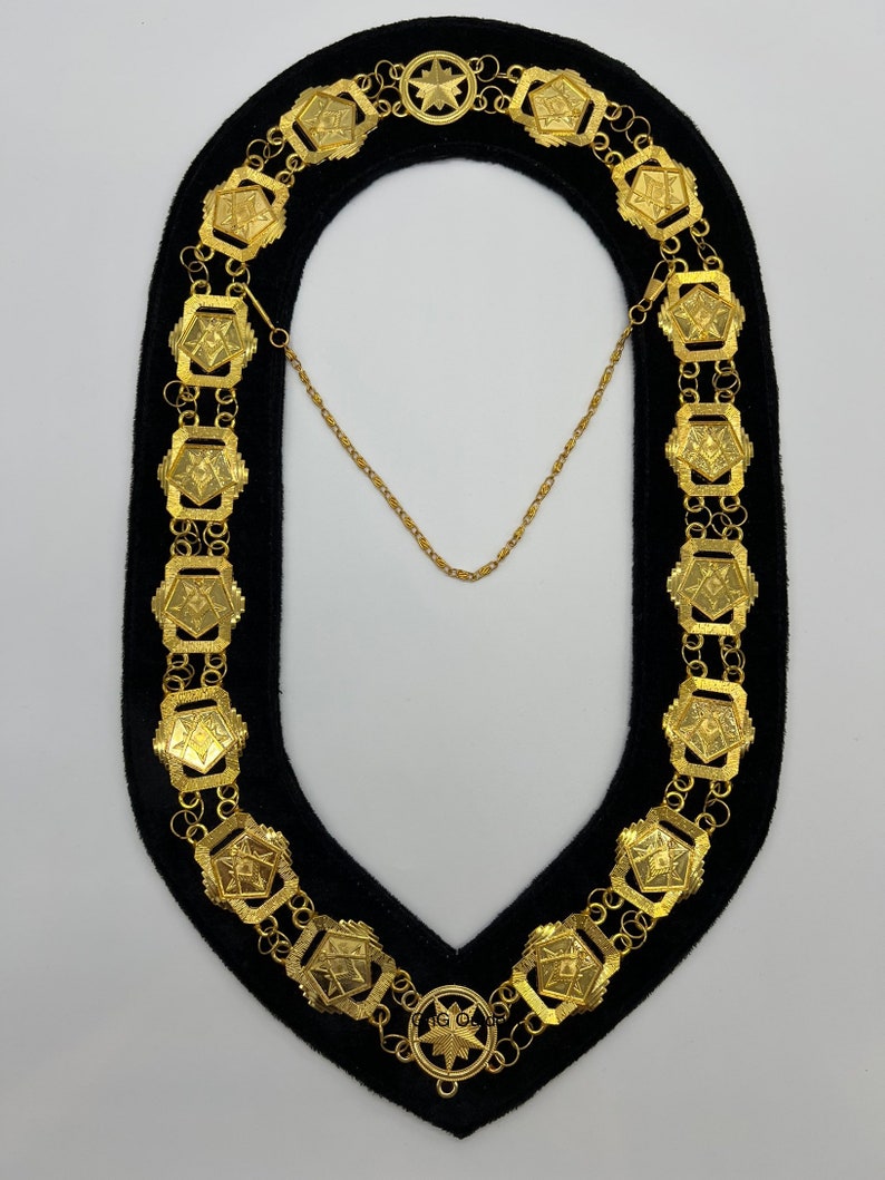 Masonic Regalia Order of Eastern Star Patron Gold Metal Chain - Etsy