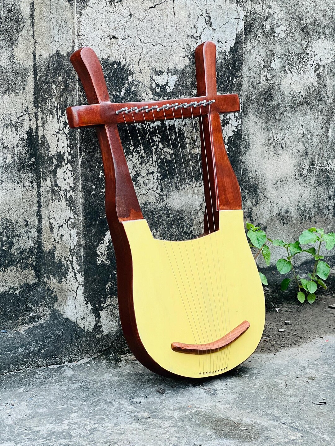 Old World 10 String Lyre Harp Rosewood Premium Quality Lyre Harp With ...