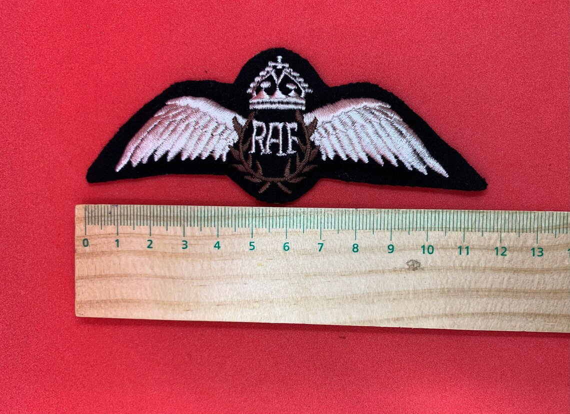 RAF Pilot Wings Badge Royal Air Force Machine Embroidered | Etsy