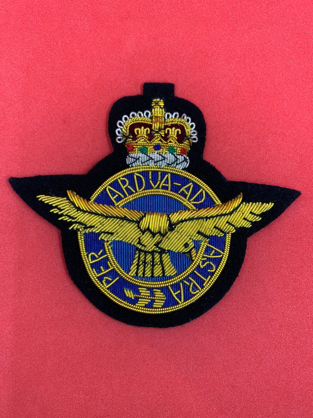 RAF Blazer Badge Royal Air Force Hand Embroidered With Bullion and ...