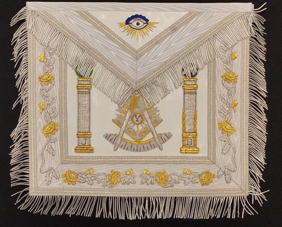 Masonic Past Master Silver Hand Embroidered Bullion and Wire | Etsy