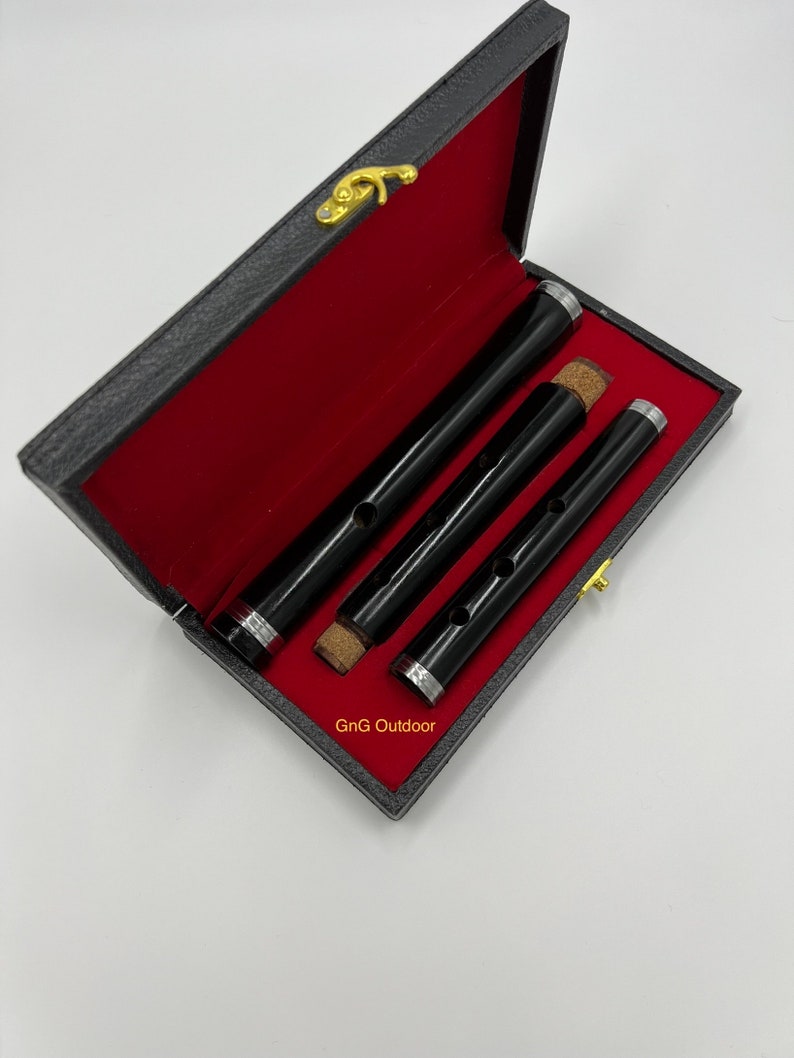 Rosewood Black Irish 3 Parts 23” Flute Student Level in the Key of D 2 ...