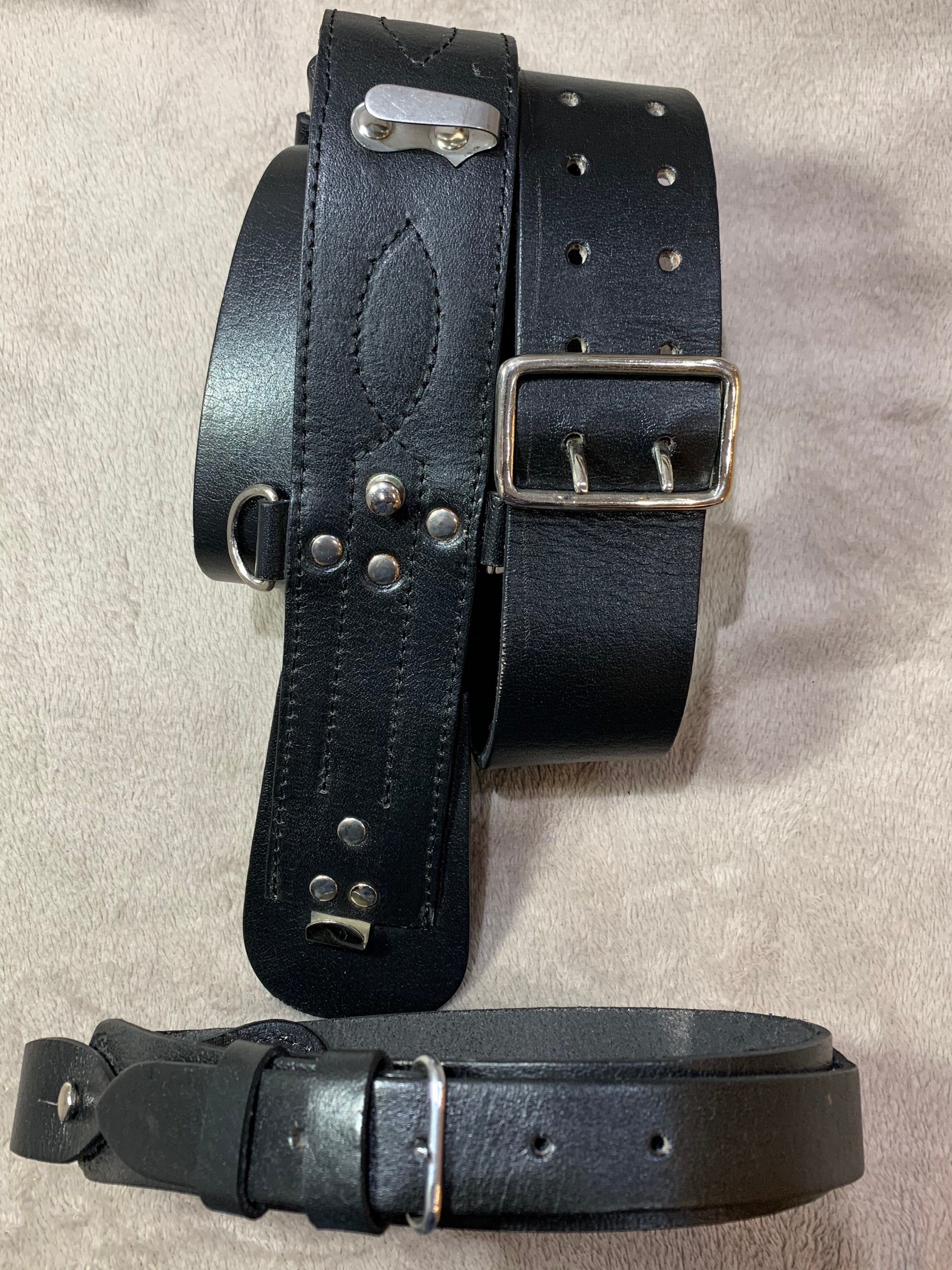 Sam Brown Belt With Strap Black Colour British Army Genuine Leather Sam ...