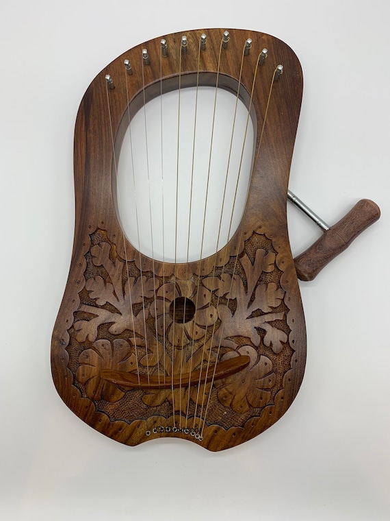 Lyra Harp 10 Metal String Handmade Sheesham Wood Lyre Harps - Etsy
